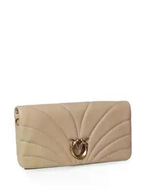 Pinko Quilted Love Birds Clutch Bag