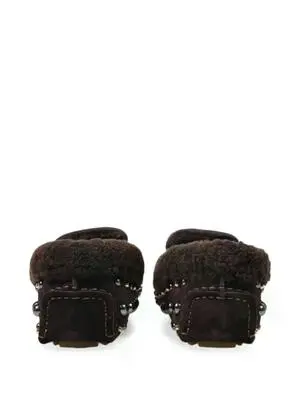 STRATEGIA SHOES Strategia Studded Tassel Loafers - Brown