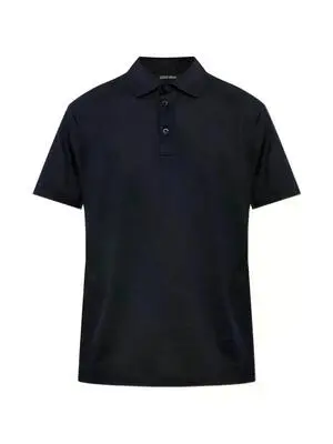 Giorgio Armani Short-sleeve Polo Shirt - Blue