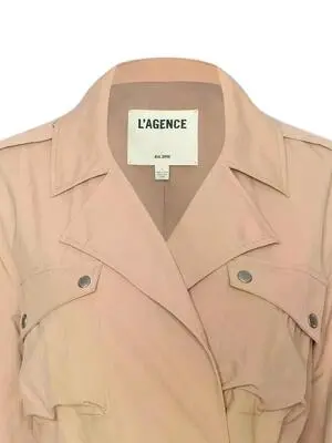 L'Agence Calida Belted Trench Coat - Neutrals