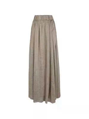 CORTANA Aria Striped Maxi Skirt