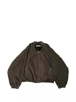 FFFPOSTALSERVICE Ma-1 Zip-detail Bomber Jacket - Brown