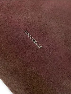COCCINELLE Small Braided-handle Suede Tote Bag