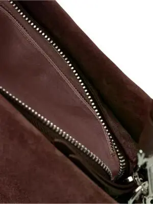 COCCINELLE Small Braided-handle Suede Tote Bag
