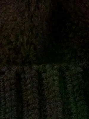 Prada Fleece And Wool Beanie With Enameled Triangle Logo