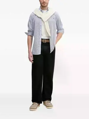 HACKETT LONDON Logo-embroidered Shirt - Blue