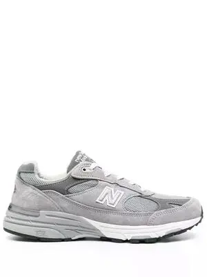 NEW BALANCE Logo-patch Lace-up Sneakers - Grey