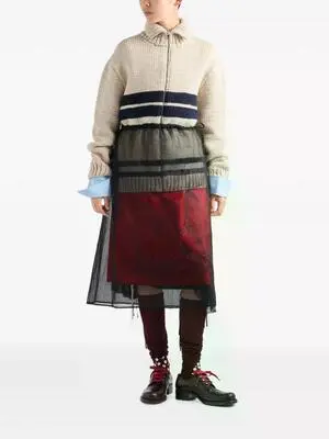 Prada Wool Zipper Cardigan