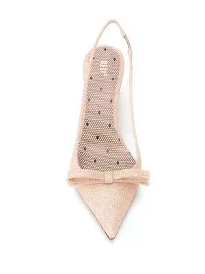 Red Valentino Sandie Glitter Slingback Pumps