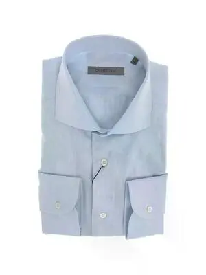 Corneliani French-collar Cotton Shirt - Blue