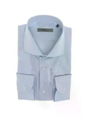 Corneliani French-collar Cotton Shirt - Blue