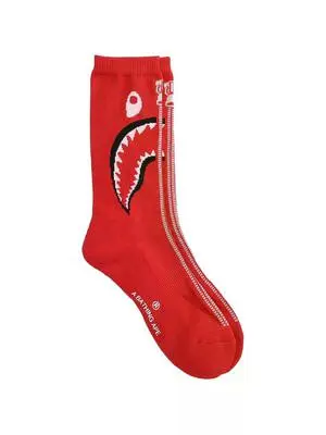 A BATHING APE Shark Jacquard Socks