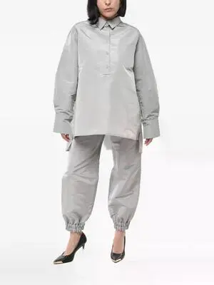 SUPER BLOND Oversized Silk Organza Blouse