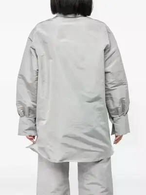 SUPER BLOND Oversized Silk Organza Blouse