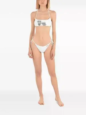 Karl Lagerfeld Embellished Bandeau Bikini Top