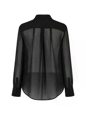 SA SU PHI Criss-cross Sheer Shirt