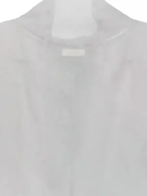AMOMENTO Tie-fastening Sheer Blouse