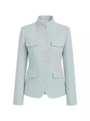 Eleventy Tweed Field Jacket - Blue