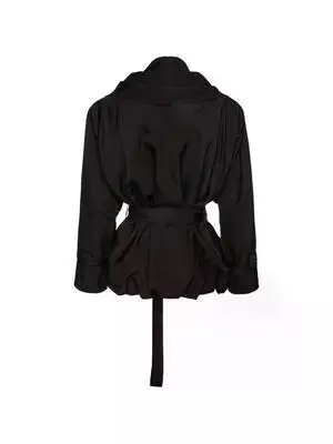 Magda Butrym Belted Draped-collar Jacket