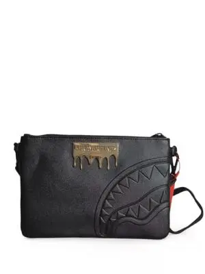 SPRAYGROUND Shark Mouth Plaque Clutch Bag
