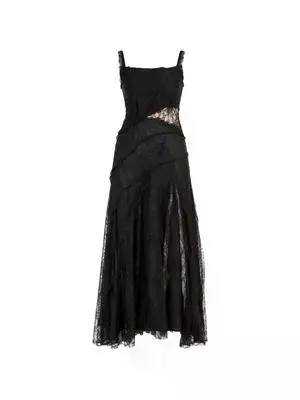 Blumarine Lace Patchwork Dress - Black