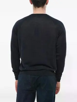 Hugo Lightweight-knit Raglan-sleeve Sweater - Blue