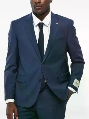 Corneliani Single-breasted Wool Suit - Blue