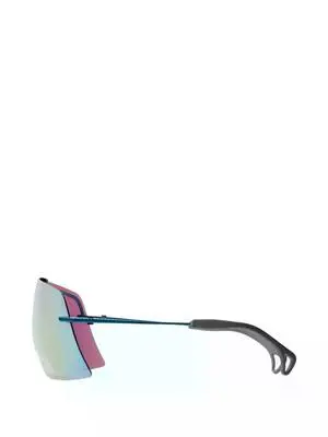 DISTRICT VISION Oversized Mirrored Lens Sunglasses