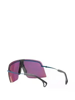 DISTRICT VISION Oversized Mirrored Lens Sunglasses