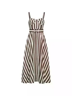 Cara Cara Calypso Striped Bustier Midi Dress