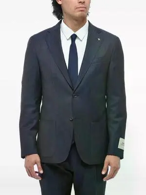 Corneliani Single-breasted Patch-pocket Suit - Blue