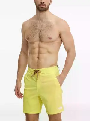 The North Face Logo-print Drawstring Swim Shorts - Yellow