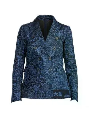 IBRIGU Komon Kimono Jacket - Blue