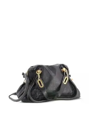 Chloé Chloé Paraty Leather Medium Satchel Black