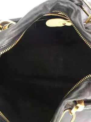 Chloé Paraty Medium Leather Satchel - Black