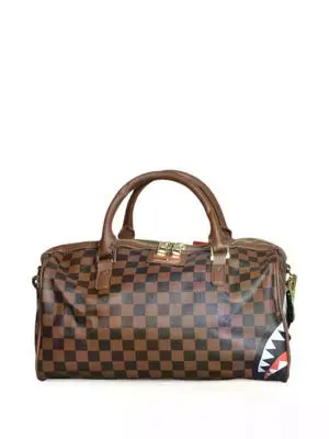 SPRAYGROUND Check-pattern Shark-mouth Bowling Bag