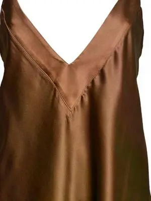 SOLOTRE Satin V-neck Camisole Top