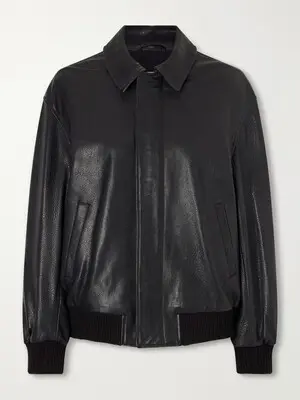 Nour Hammour Toyen Leather Jacket - Black
