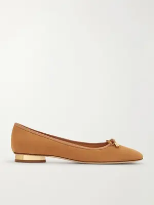 TOD'S Suede Ballet Flats - Brown