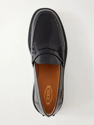 TOD'S Logo-detailed Patent Leather Loafers