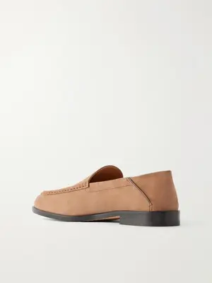 TOD'S Logo-detailed Suede Loafers