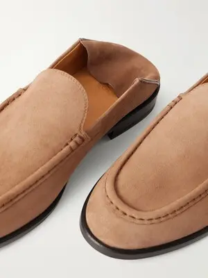 TOD'S Logo-detailed Suede Loafers