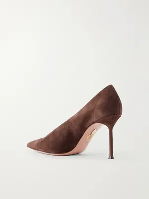 AQUAZZURA Voltaire 85 Suede Pump