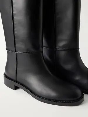 GIANVITO ROSSI Riding Leather Knee-height Boots
