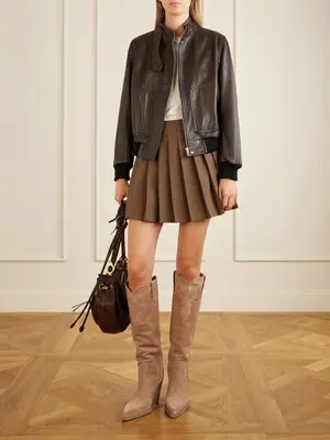 Paris Texas El Dorado Suede Knee-high Boots