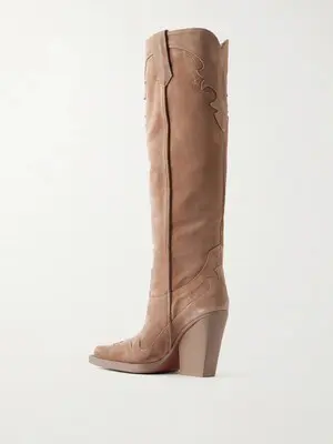 Paris Texas El Dorado Suede Knee-high Boots