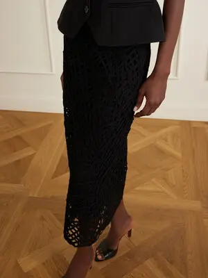 DIOTIMA Marseille Crocheted Midi Skirt