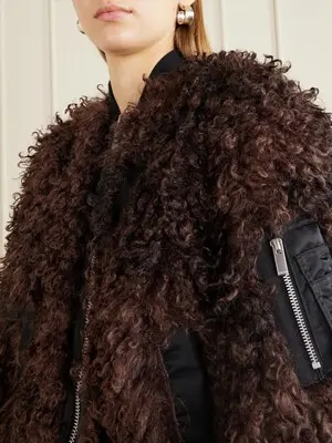 Sacai Plush Bomber Jacket