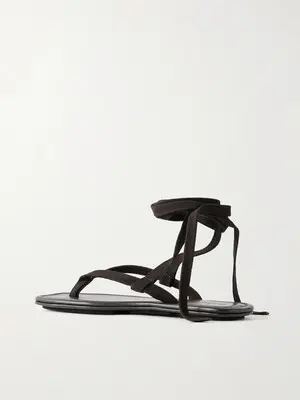 ST. AGNI Suede Sandals