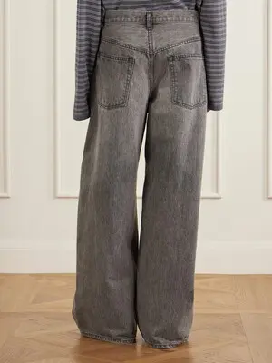 NILI LOTAN Terese Wide-leg Jeans - Gray